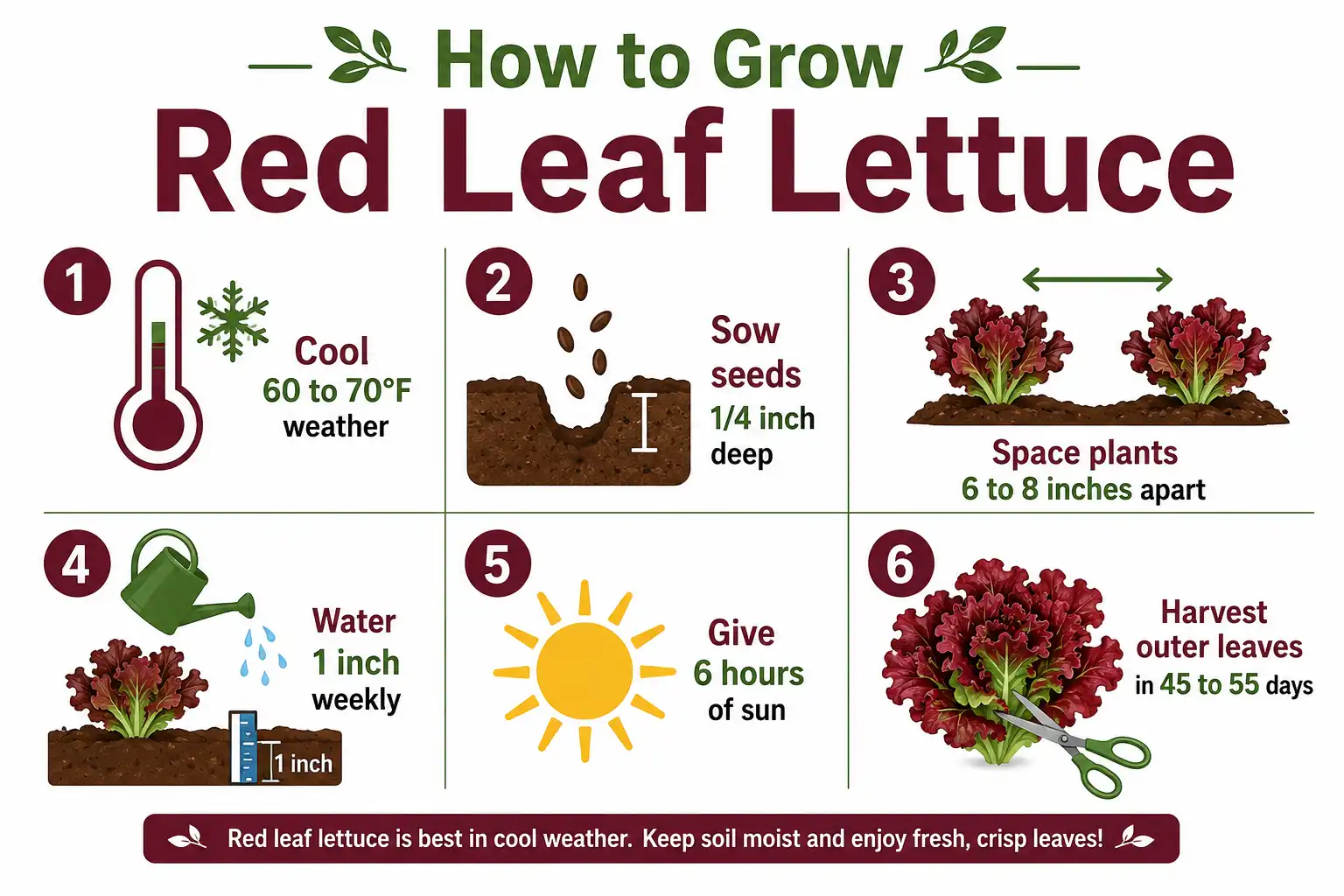 How to Grow Red Leaf Lettuce for Sweet, Crisp Leaves